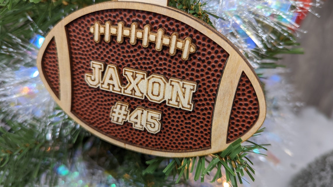 Personalized Football Christmas Ornament Football Team Coach - Etsy