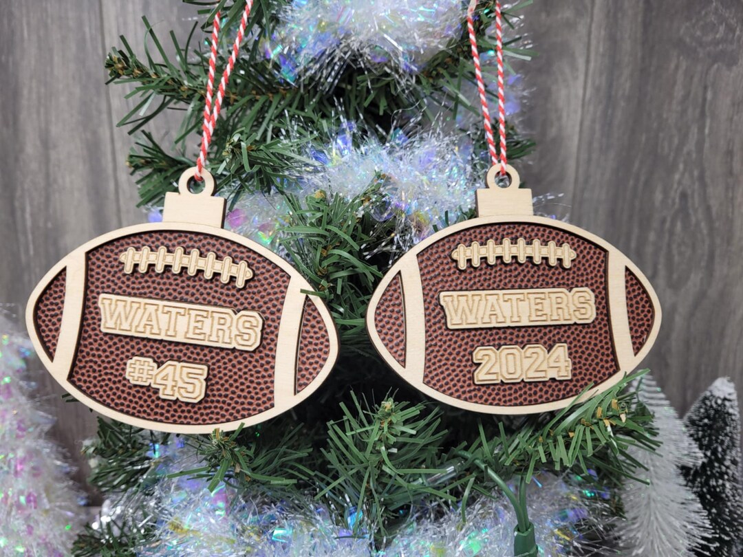 Personalized Football Christmas Ornament, Football Team Coach Gift ...