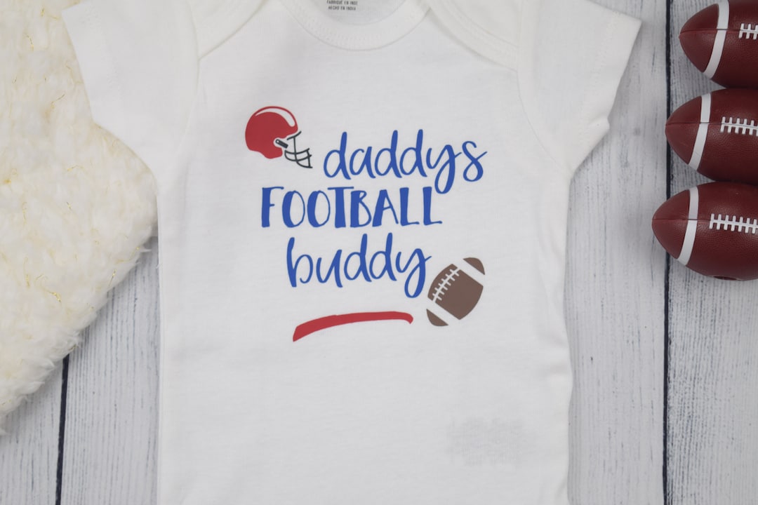 Daddy's Football Buddy Onesies® , Baby Football Outfit, Baby Football ...