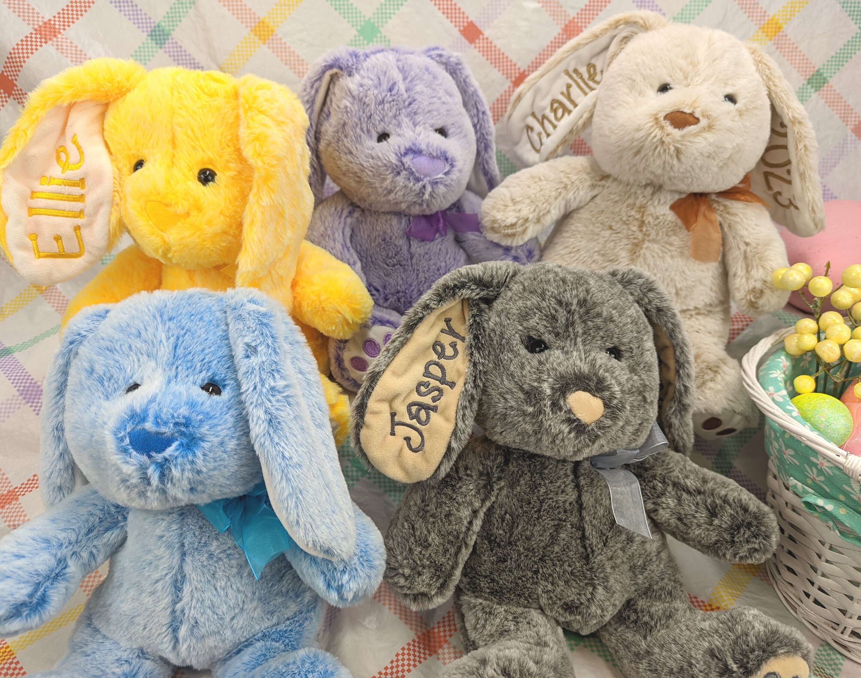 Personalized Bunny Stuffed Animal Personalized Easter Plush - Etsy