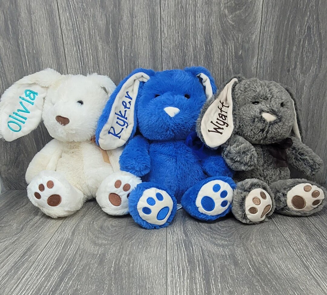 Personalized Bunny Stuffed Animal, Personalized Easter Plush ...
