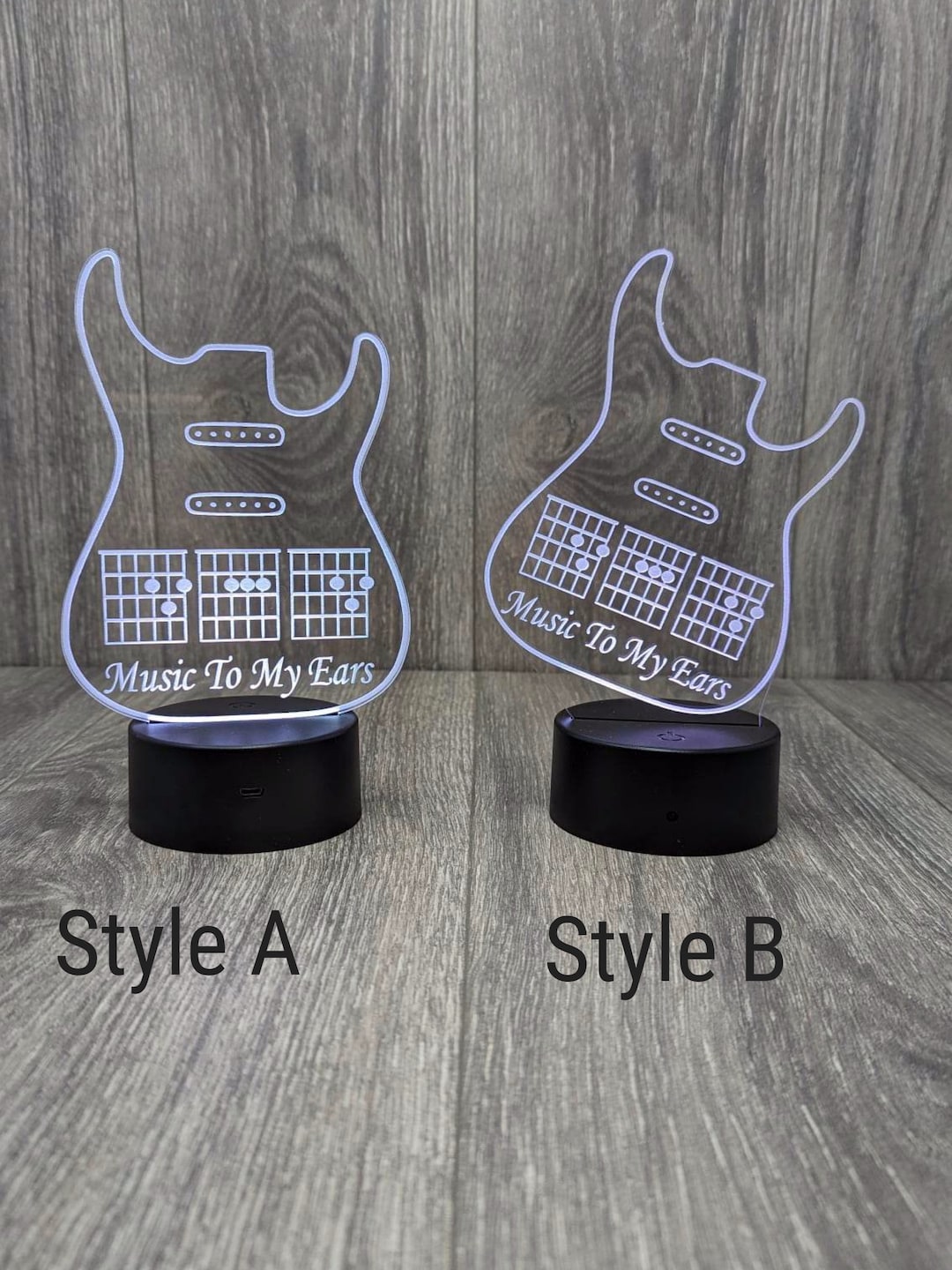 Dad Guitar Chord Gift, Father's Day Gift, LED Guitar Night Light Lamp ...