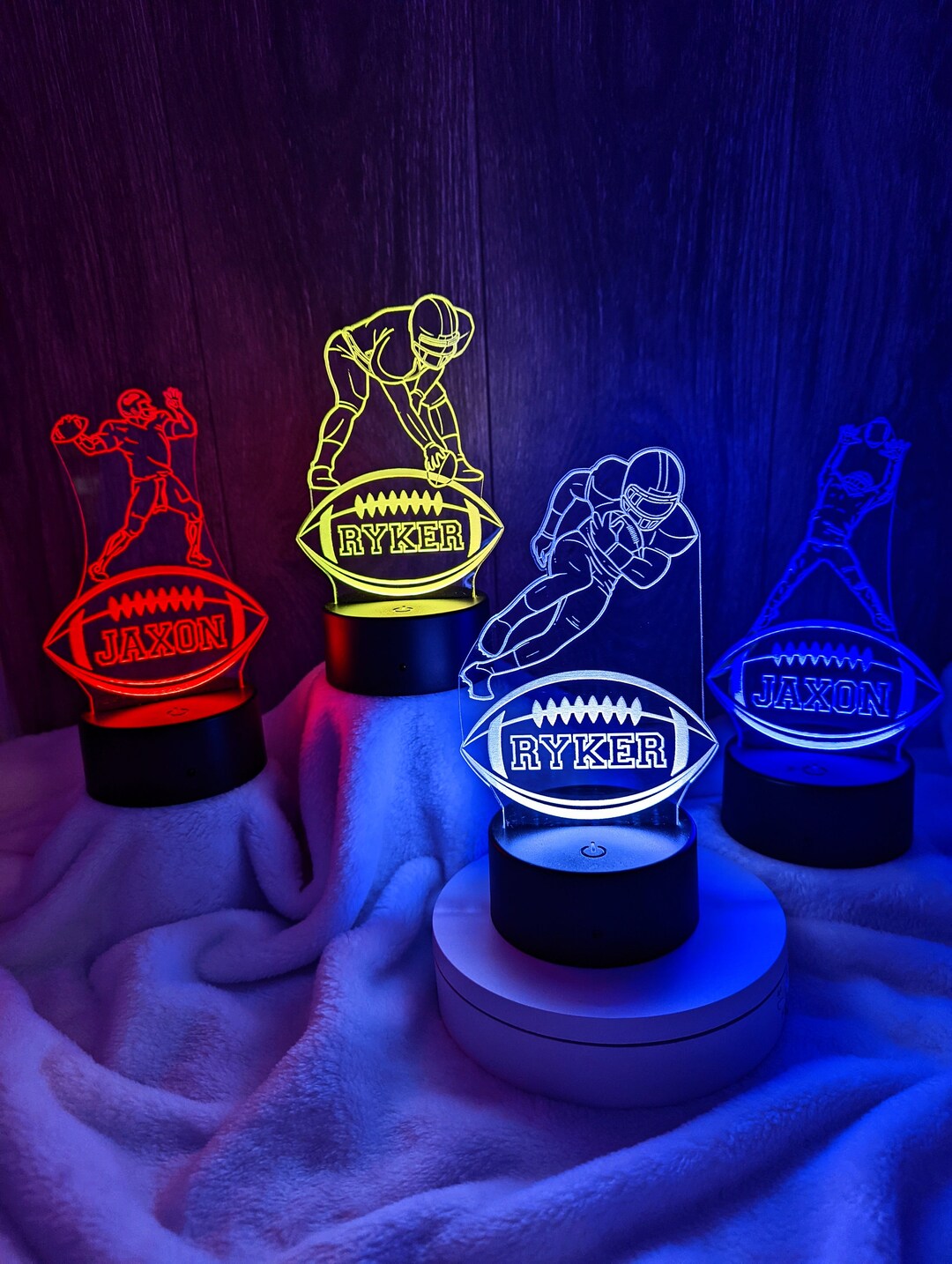 Football Player LED Gift LED Night Light Room Decor - Etsy