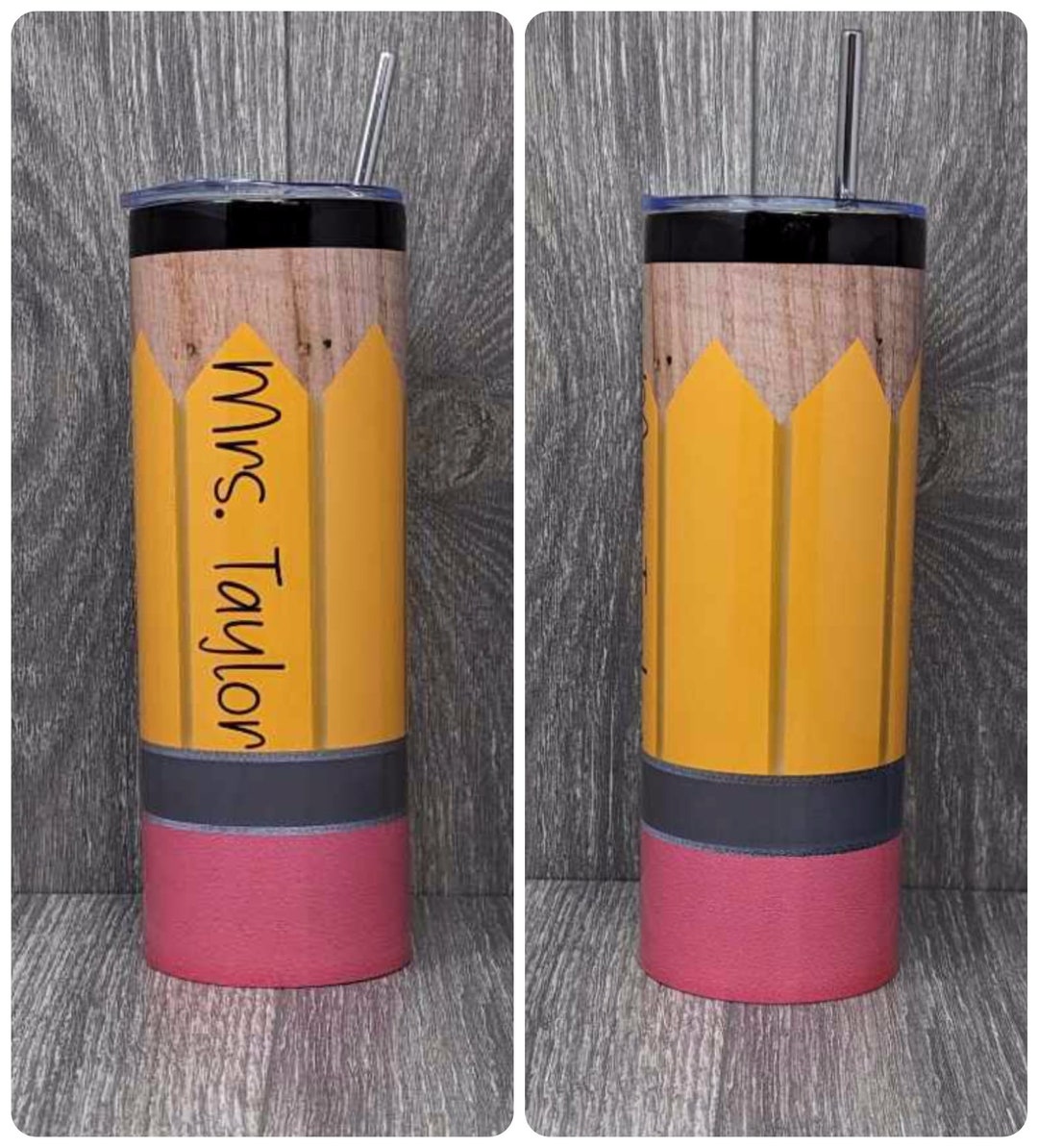 Pencil Tumbler, Back to School Teacher Pencil Tumbler, 20 Oz Teacher ...