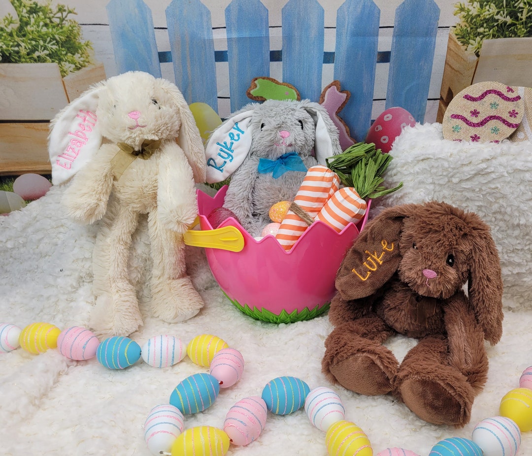 Personalized Easter Bunny Plush, Baby's First Easter Bunny, Bunny ...