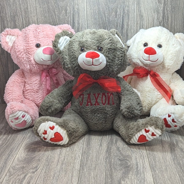 Valentine Teddy Bear - Etsy