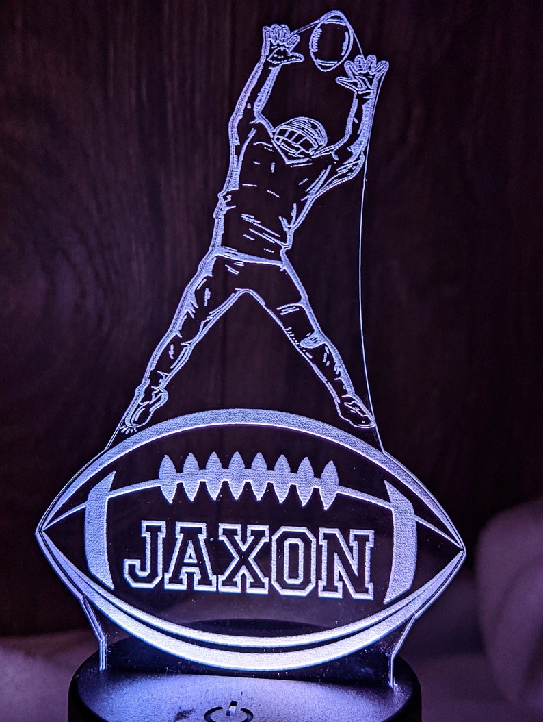 Football Player LED Gift LED Night Light Room Decor - Etsy