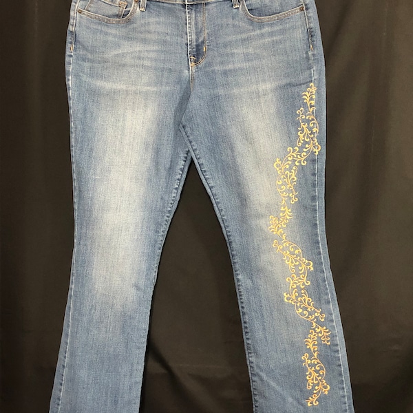 Embroidered Pants - Etsy