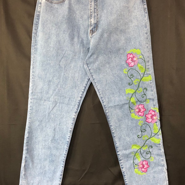 Embroidered Pants - Etsy