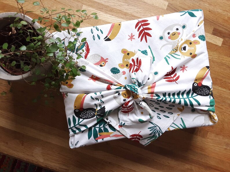 FUROSHIKI Emballage cadeau réutilisable en tissu / - Etsy France