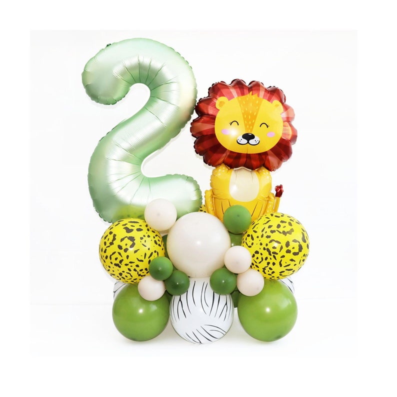 Large Lion Balloon Sculpture, Balloon Stack, Lion Balloon, Safari ...