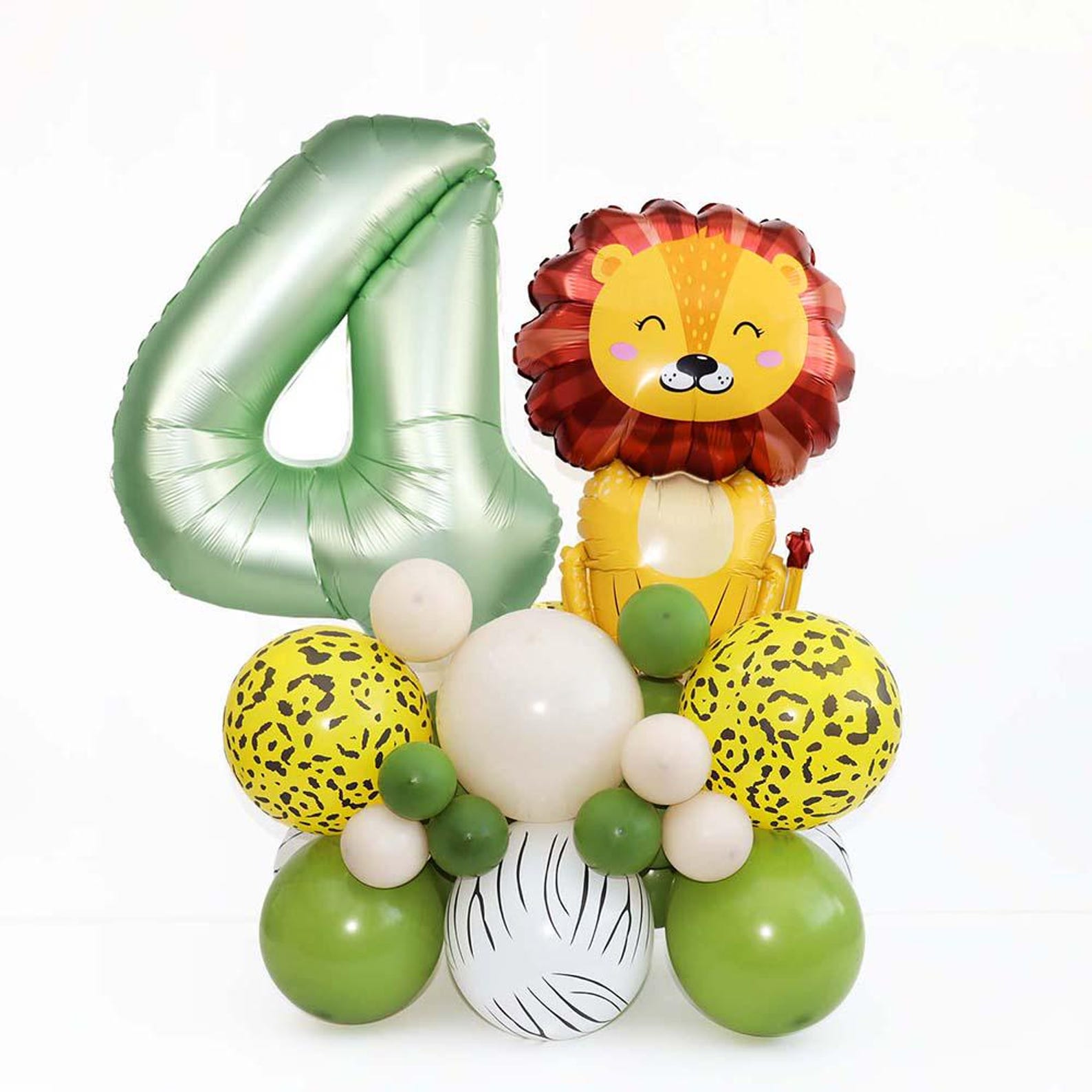 Large Lion Balloon Sculpture, Balloon Stack, Lion Balloon, Safari ...