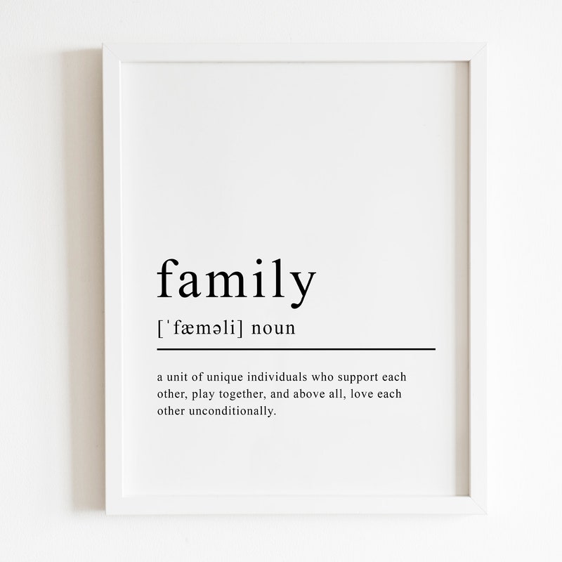 Family Definition - Etsy
