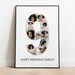 9 Year Birthday Photo Collage, 9th Birthday Poster, Editable, Canva ...