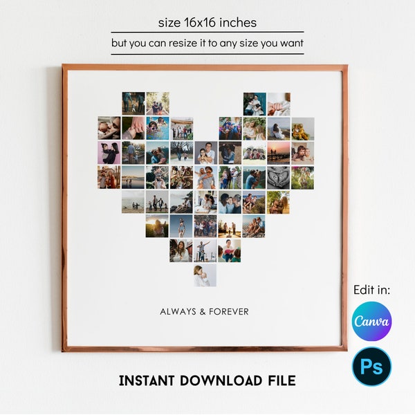 Photo Anniversary Gifts Canva Template - 60+ Gift Ideas for 2024