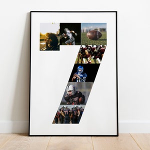 All Numbers Photo Collage Template, BUNDLE, Editable, Canva Frames ...