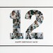 12 Year Birthday Photo Collage, 12th Birthday Poster, Editable, Canva ...