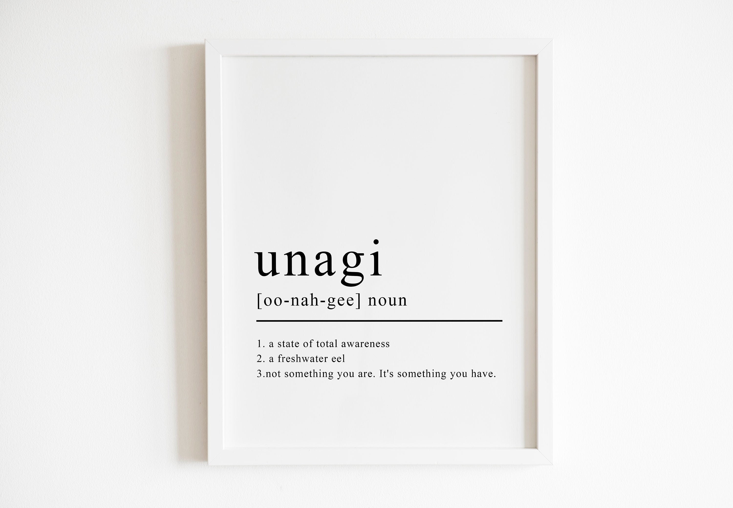 Unagi definition print friends tv show unagi sign friends | Etsy