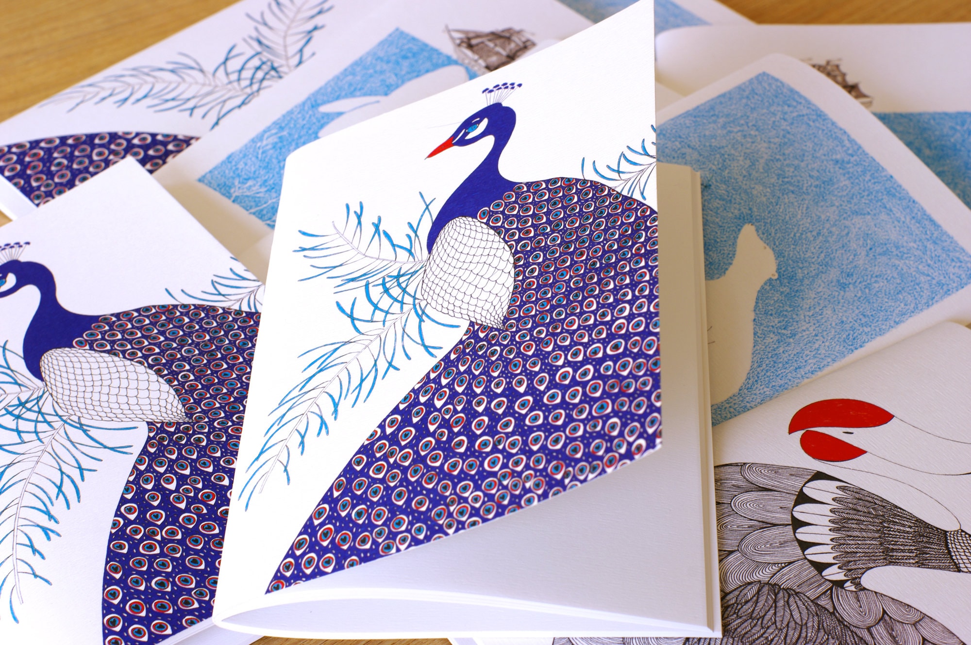 Peacock Notebook A5 half A4 High Quality Thick Paper 64 Blank Sheets - Etsy