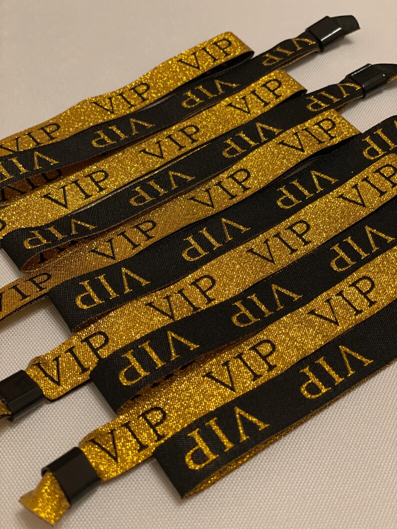 Festival Event Fabric VIP Wristbands, Cloth Party Bracelets - Etsy