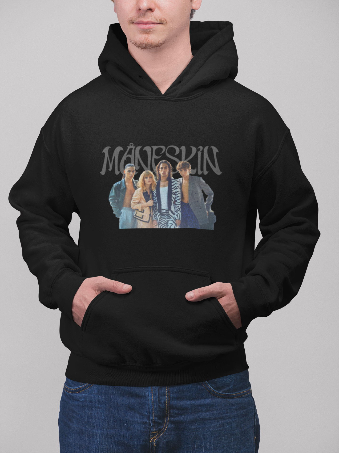 Maneskin merch poster art band hoodie - Damiano David hoodie sold by ...