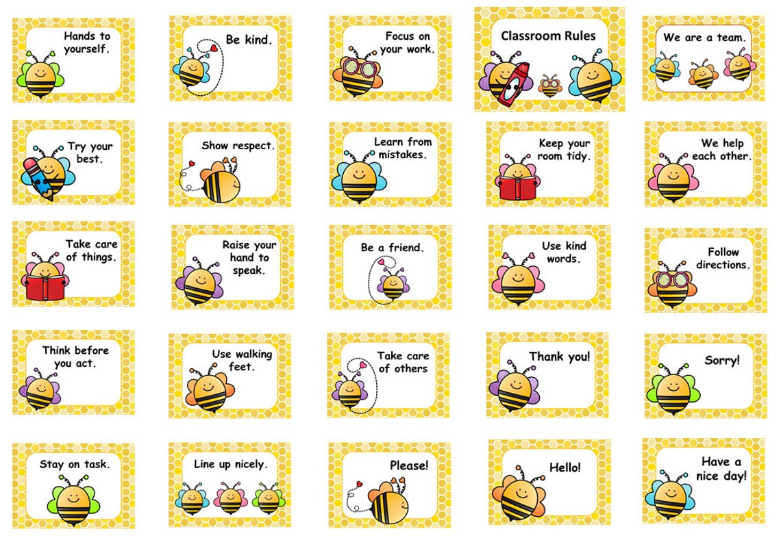Bee Theme Classroom Rules Printable Posters Etsy Bee Theme Classroom Rules Printable Posters Etsy
