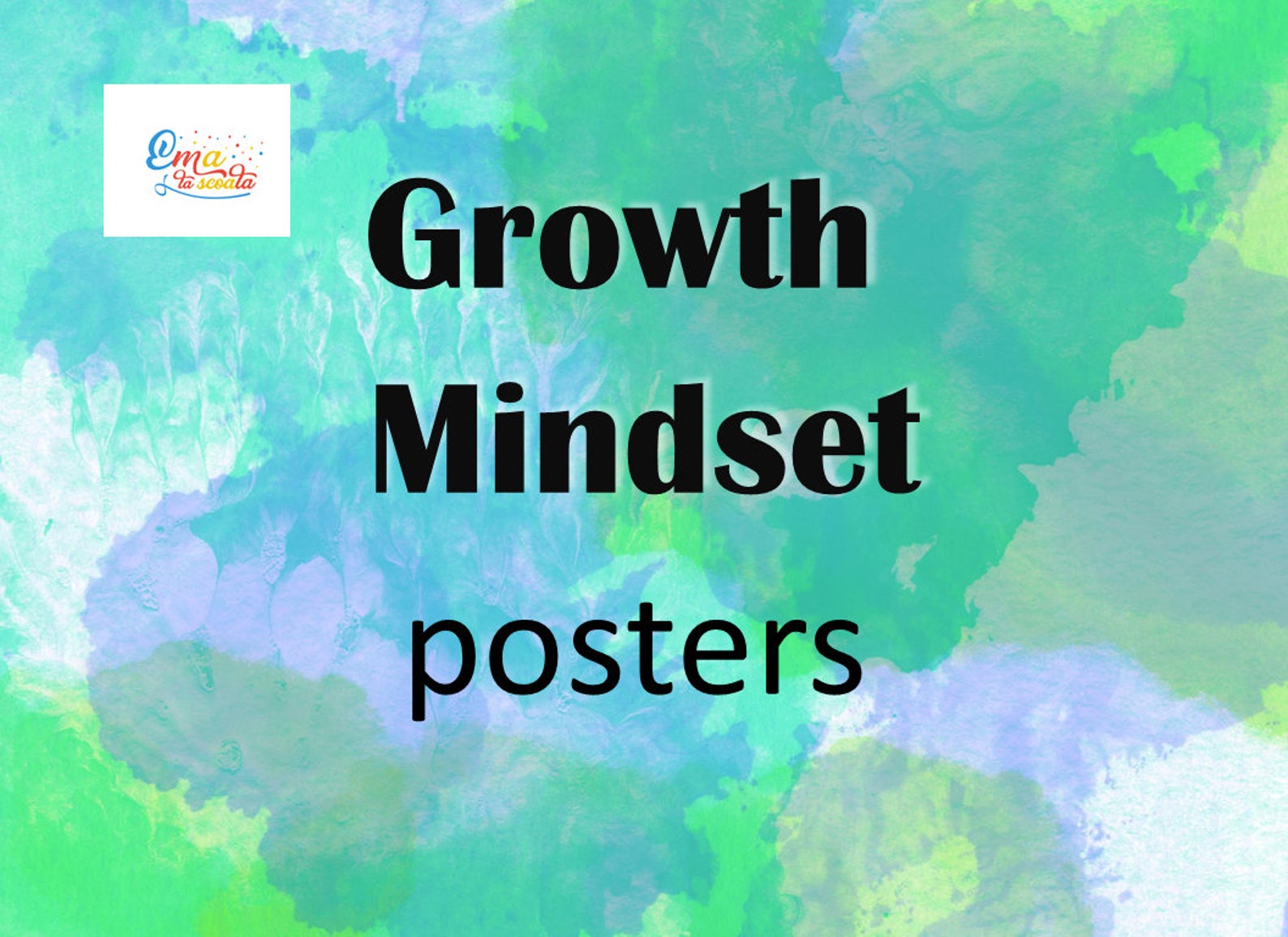 Growth Mindset Posters, Motivational Message for Classroom Bulletin ...
