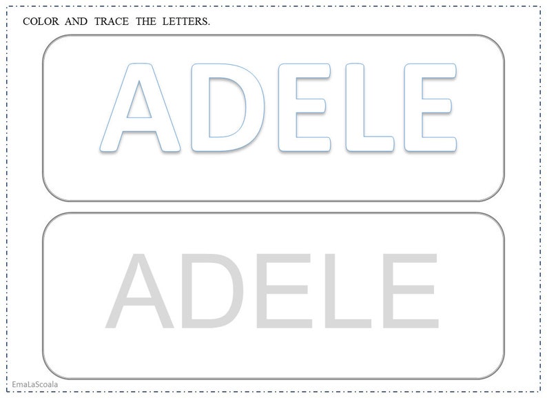 Learn to Write Your Name, Editable Format for Name Tracing, Custom Name ...