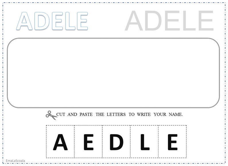 Learn to Write Your Name, Editable Format for Name Tracing, Custom Name ...