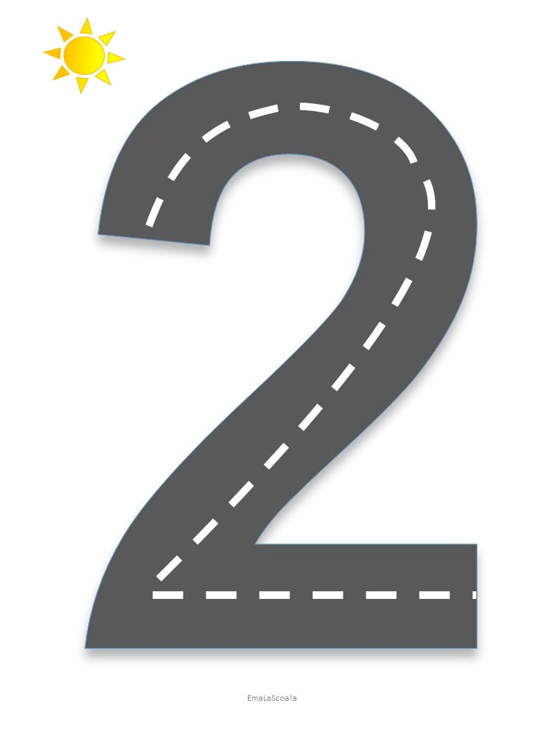 Number Mats Tracing Numbers Printable Race Car Mats Instant - Etsy