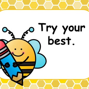 Bee Theme Classroom Rules, Printable Posters - Etsy