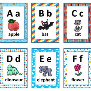 Alphabet Posters, Classroom Decor Printable Posters, Superhero Theme - Etsy