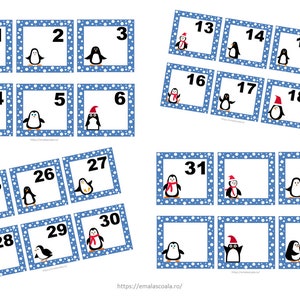 Penguin Theme Calendar for Kids, Printable Classroom Calendar, Digital ...
