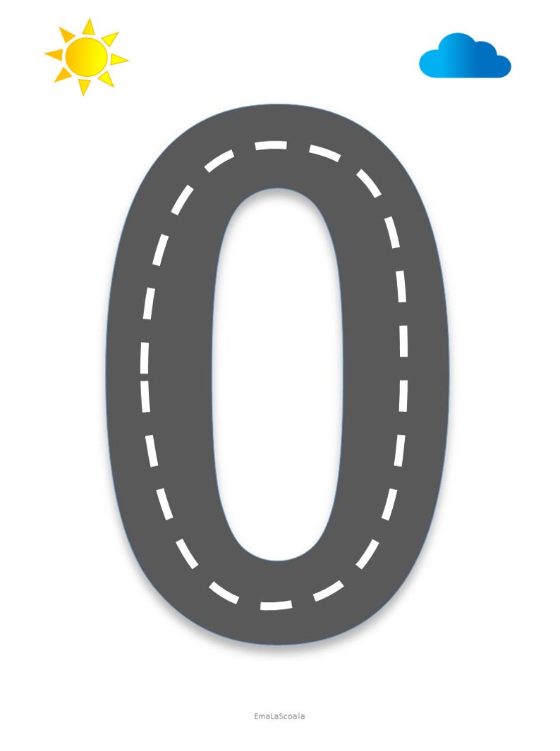 Number Mats Tracing Numbers Printable Race Car Mats Instant - Etsy