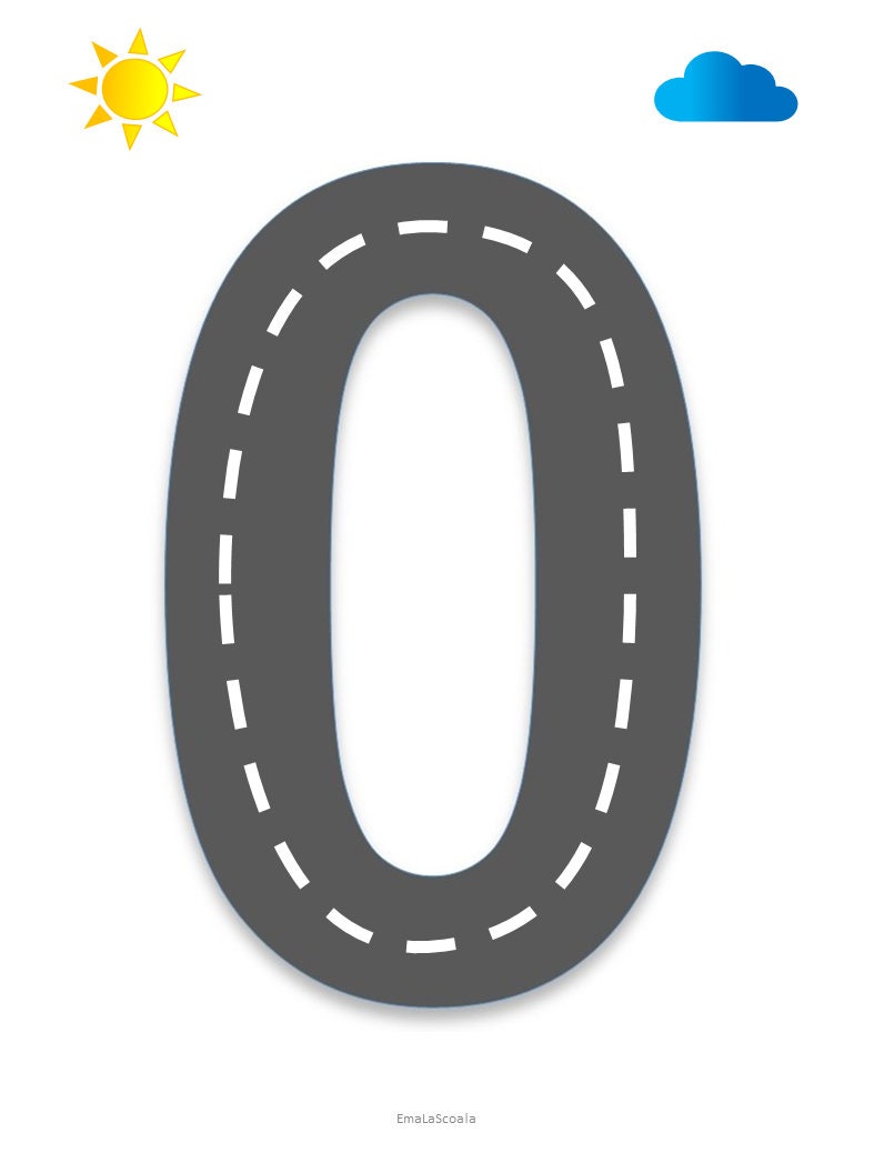 Number Mats Tracing Numbers Printable Race Car Mats Instant - Etsy