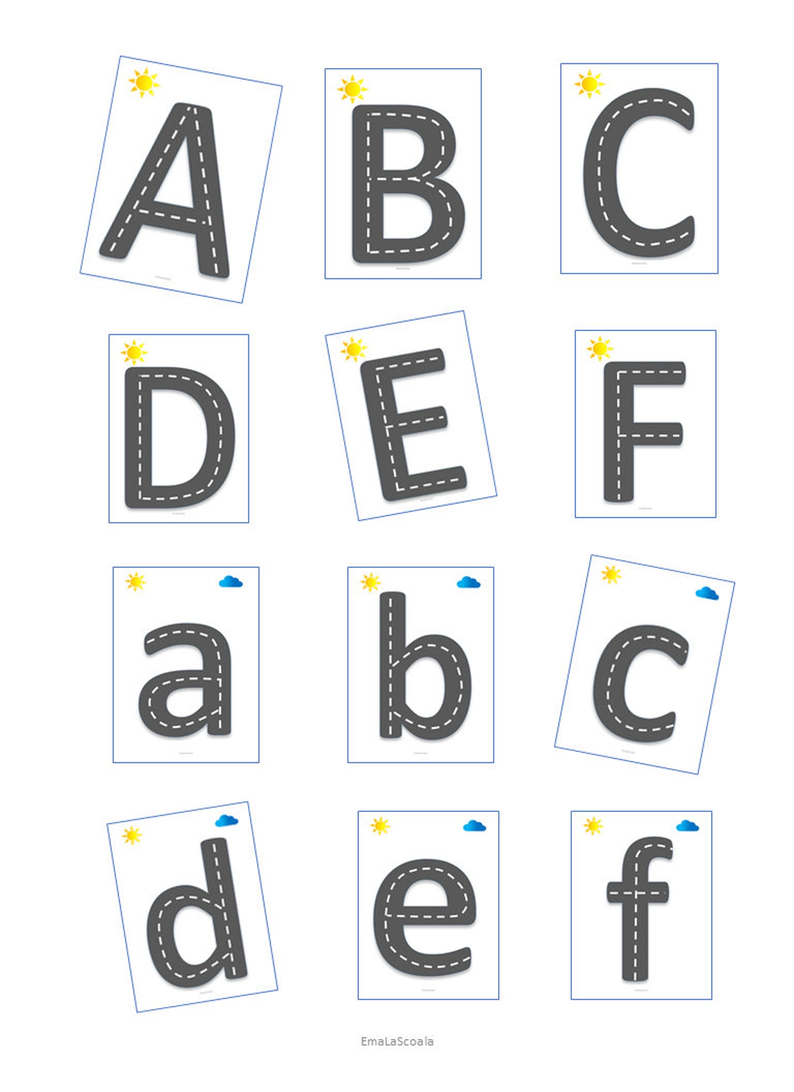 Print and Drive, Race Cars Letters and Numbers, Printable Mat ...