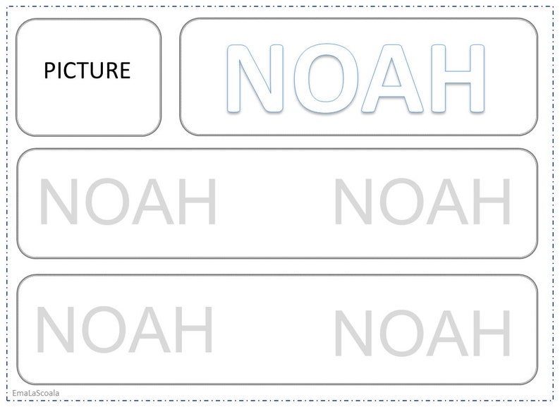 Learn to Write Your Name, Editable Format for Name Tracing, Custom Name ...