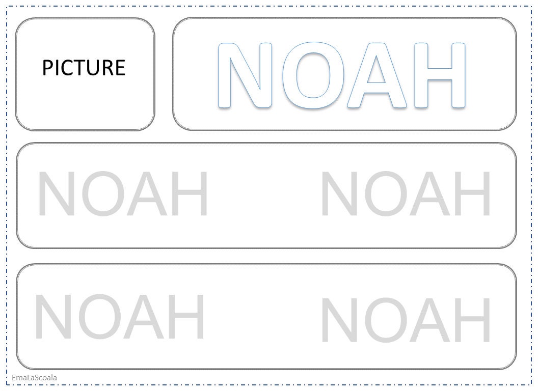 Learn to Write Your Name, Editable Format for Name Tracing, Custom Name ...