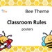 Bee Theme Classroom Rules, Printable Posters - Etsy