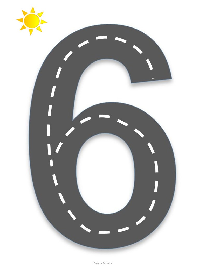 Print and Drive, Race Cars Letters and Numbers, Printable Mat ...