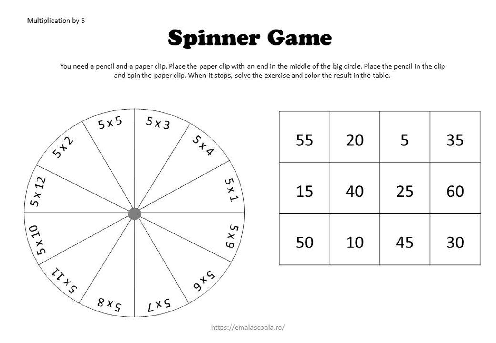 Multiplication Worksheets Printable Games For Multiplication Etsy Multiplication Worksheets Printable Games For Multiplication Etsy