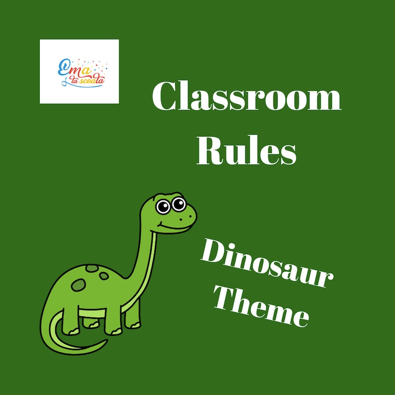 Dinosaur Classroom Decor, Teacher Poster Rules, Digital Posters - Etsy