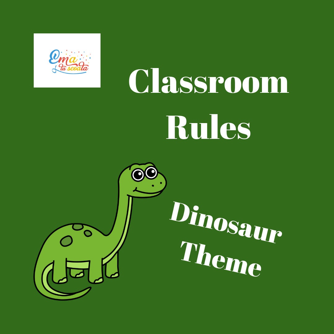 Dinosaur Classroom Decor, Teacher Poster Rules, Digital Posters - Etsy