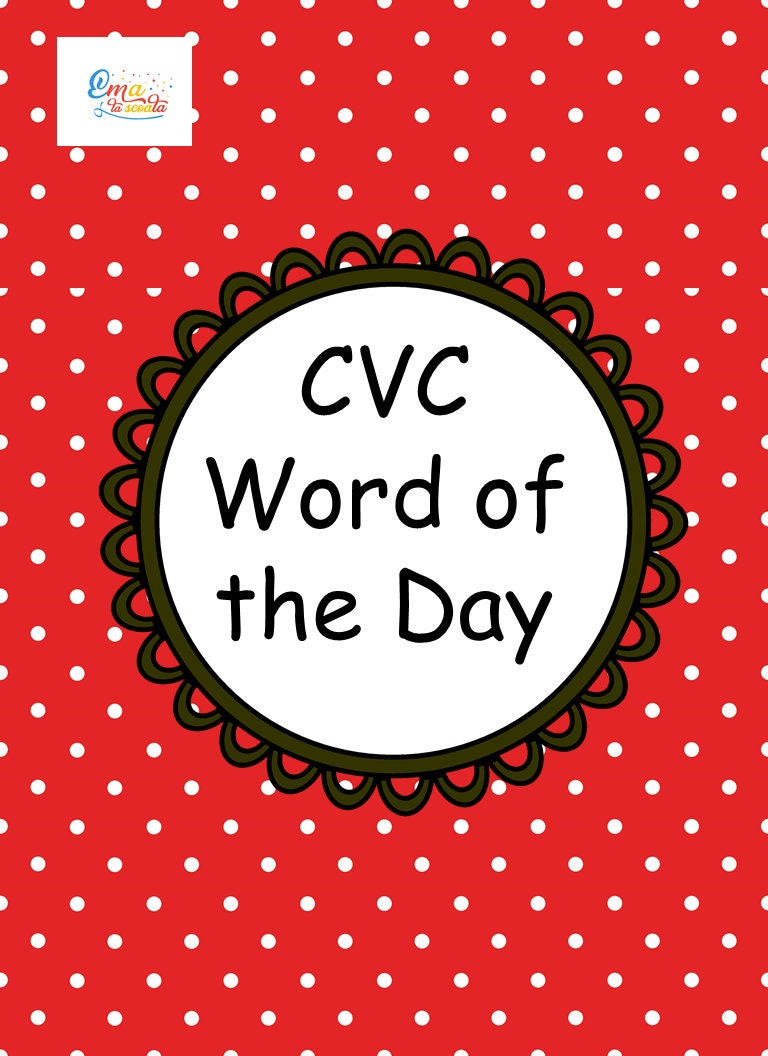 CVC Words Worksheets, One Word A Day Practice - Etsy