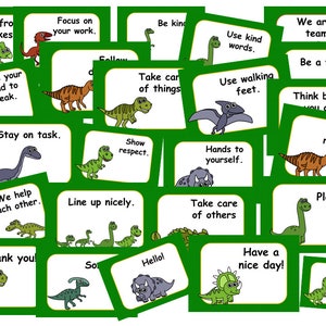 Dinosaur Classroom Decor, Teacher Poster Rules, Digital Posters - Etsy