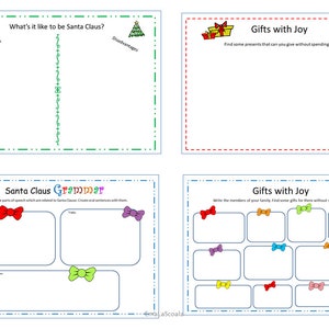 Printable Christmas Worksheets, Kids Activity Pack, Winter Activity ...