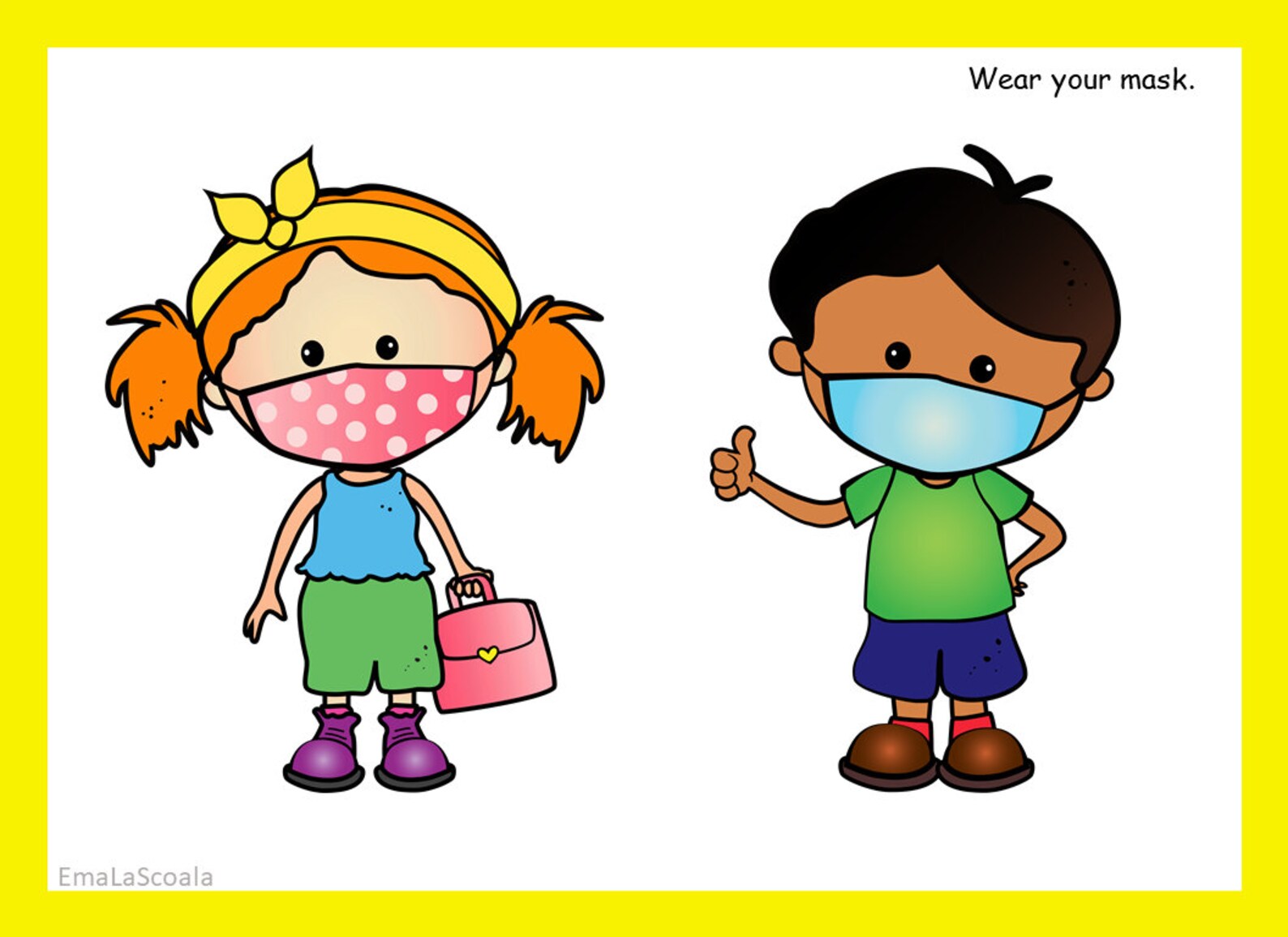 Social Distance Posters, School Health Rules - Etsy