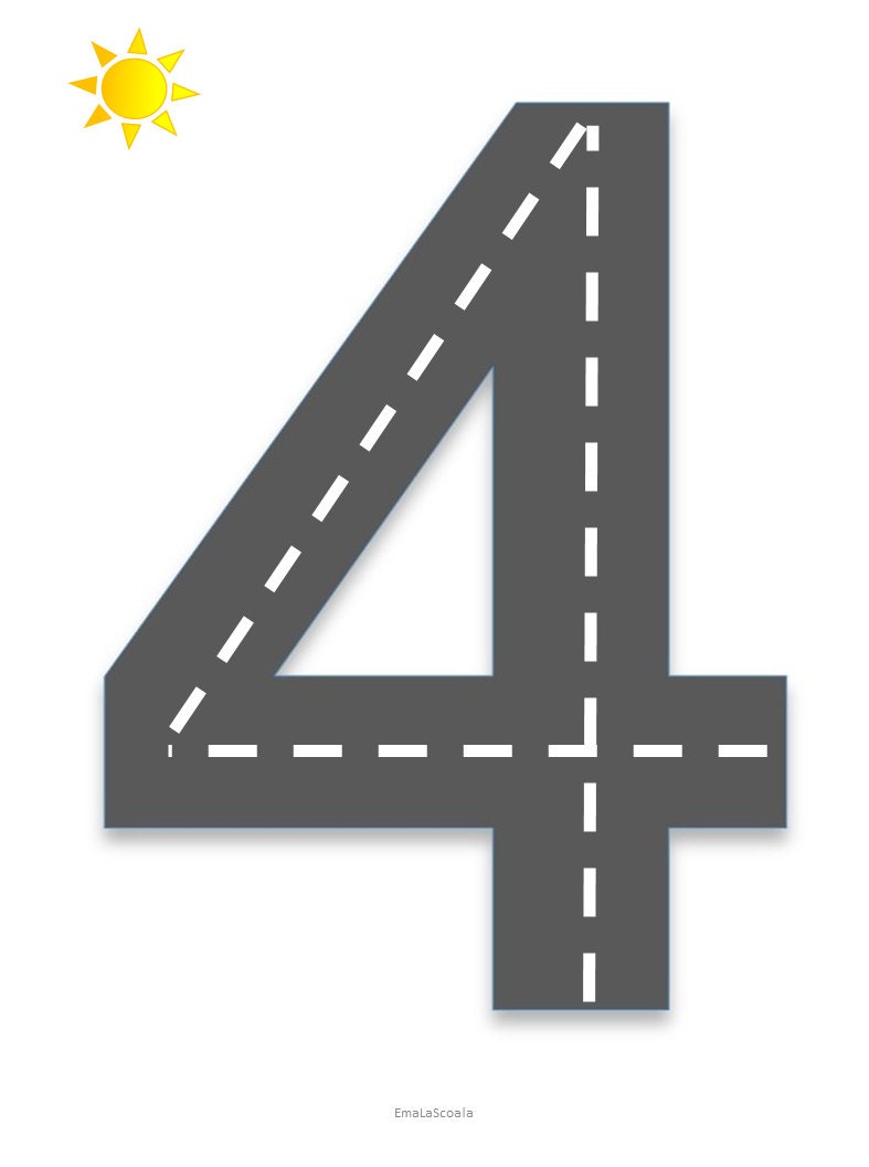 Number Mats Tracing Numbers Printable Race Car Mats Instant - Etsy