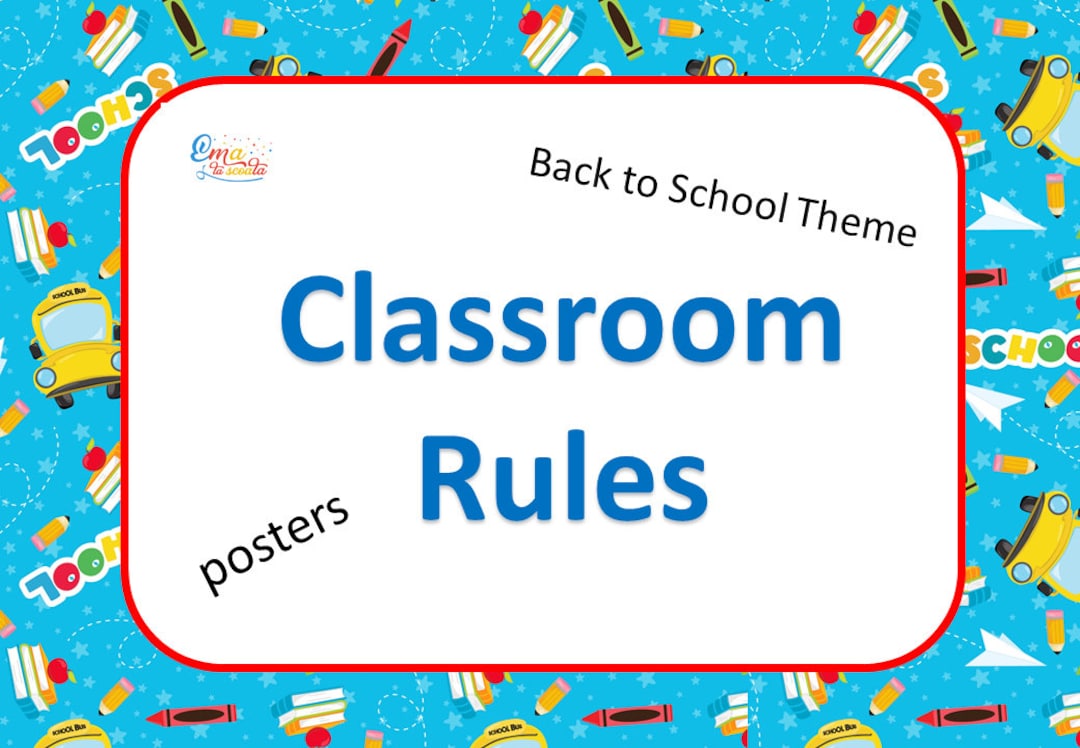Back to School Classroom Rules, Printable Posters for Your Classroom - Etsy