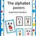 Alphabet Posters, Classroom Decor Printable Posters, Superhero Theme - Etsy